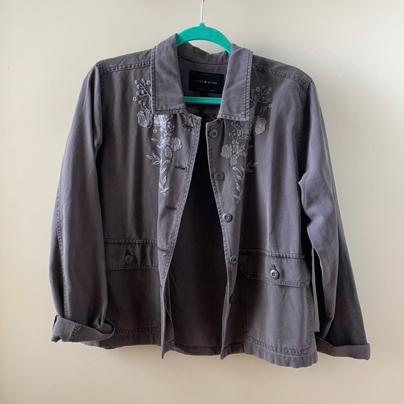 Lucky Brand | Jackets & Coats | Small Lucky Brand Embroidered Utility ...